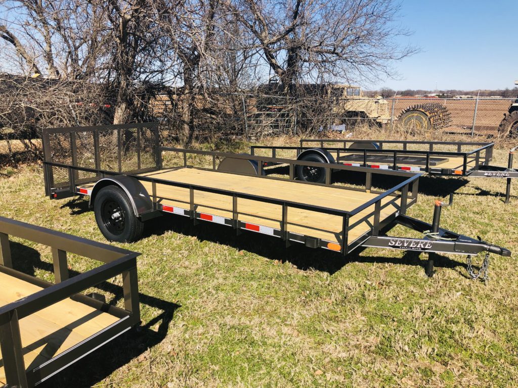 14 Ft X 77 Single Axle Utility Trailer With Dovetail And Gate Big
